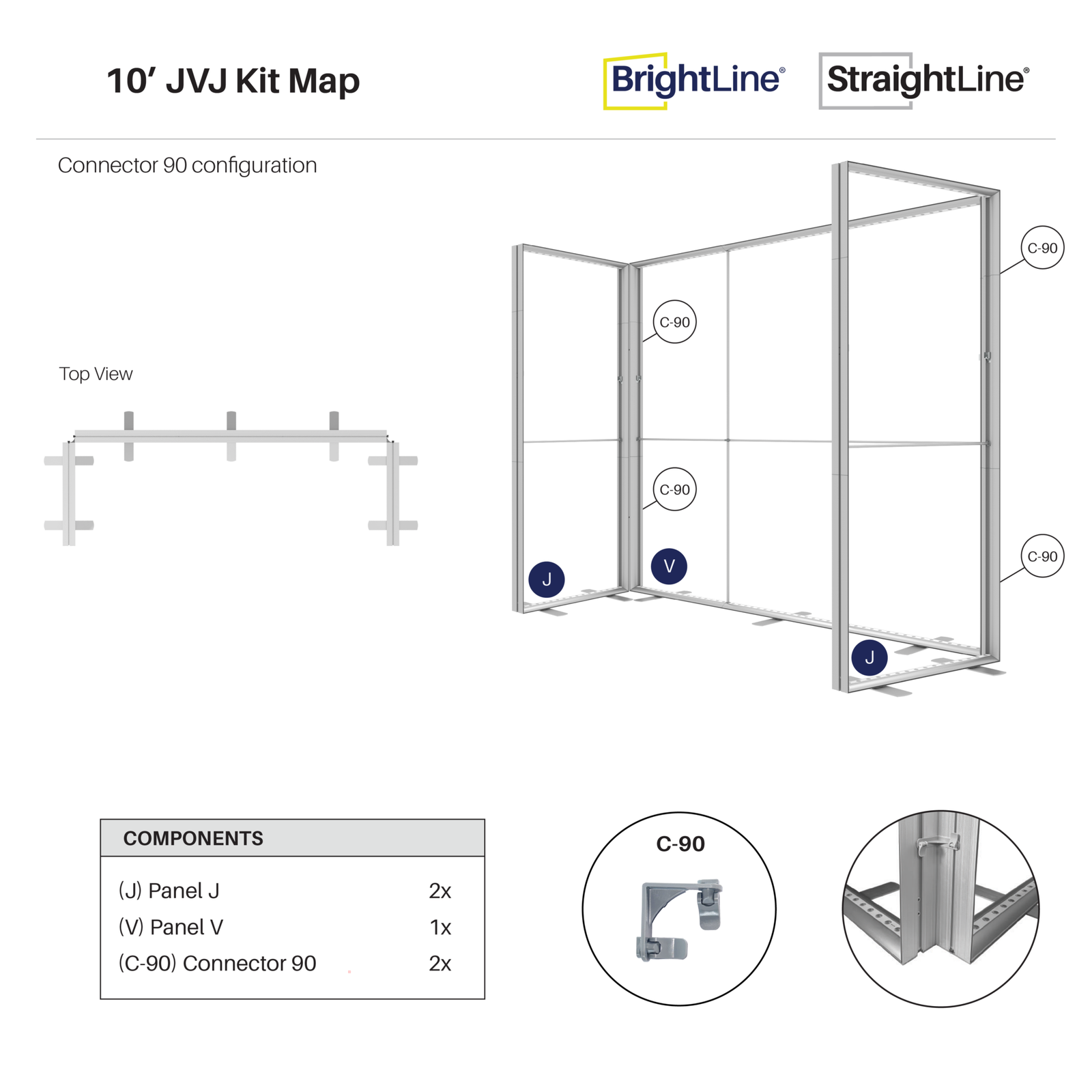 BrightLine 10ft JVJ Kit – Brandstand America
