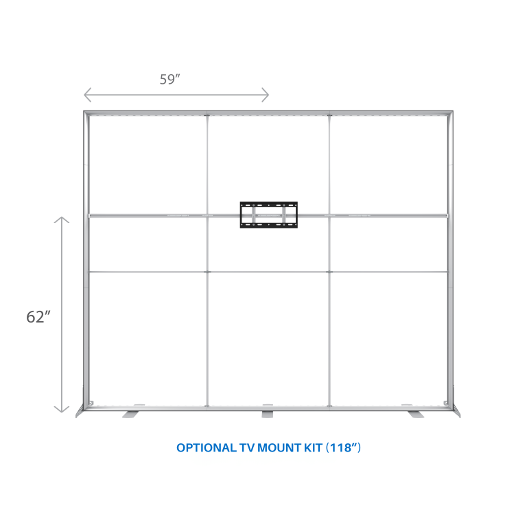 BrightLine V Panel (96″ H x 118″ W) – Brandstand America