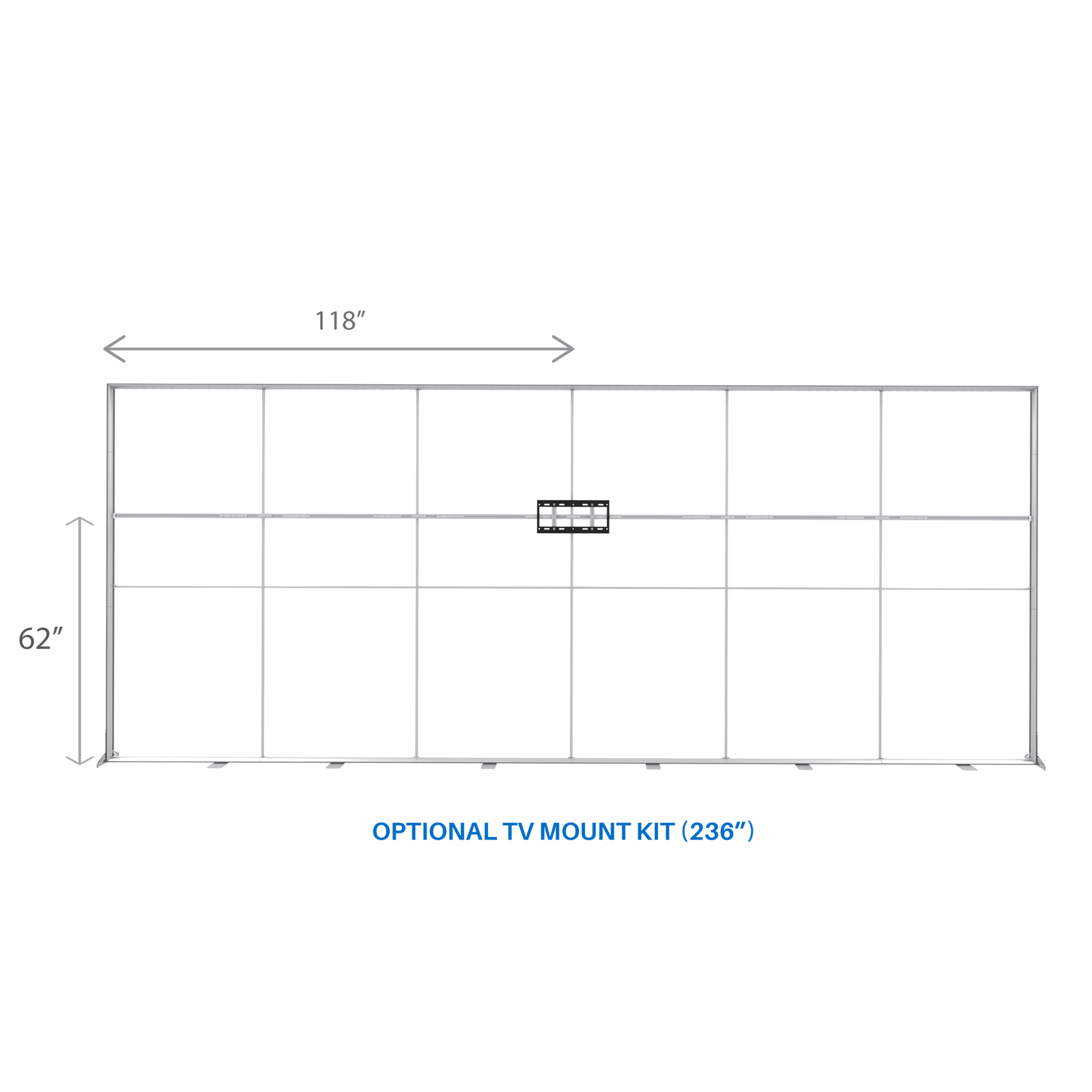 BrightLine W Panel (96″ H x 236″ W) – Brandstand America