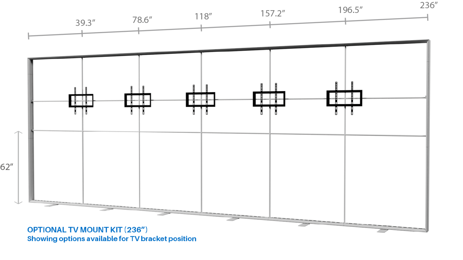 BrightLine W Panel (96″ H x 236″ W) – Brandstand America