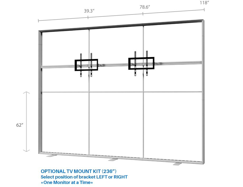 BrightLine V Panel (96″ H x 118″ W) – Brandstand America