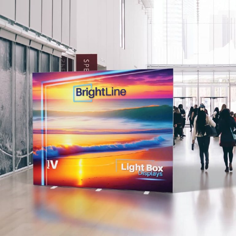 BrightLine V Panel (96″ H x 118″ W) – Brandstand America