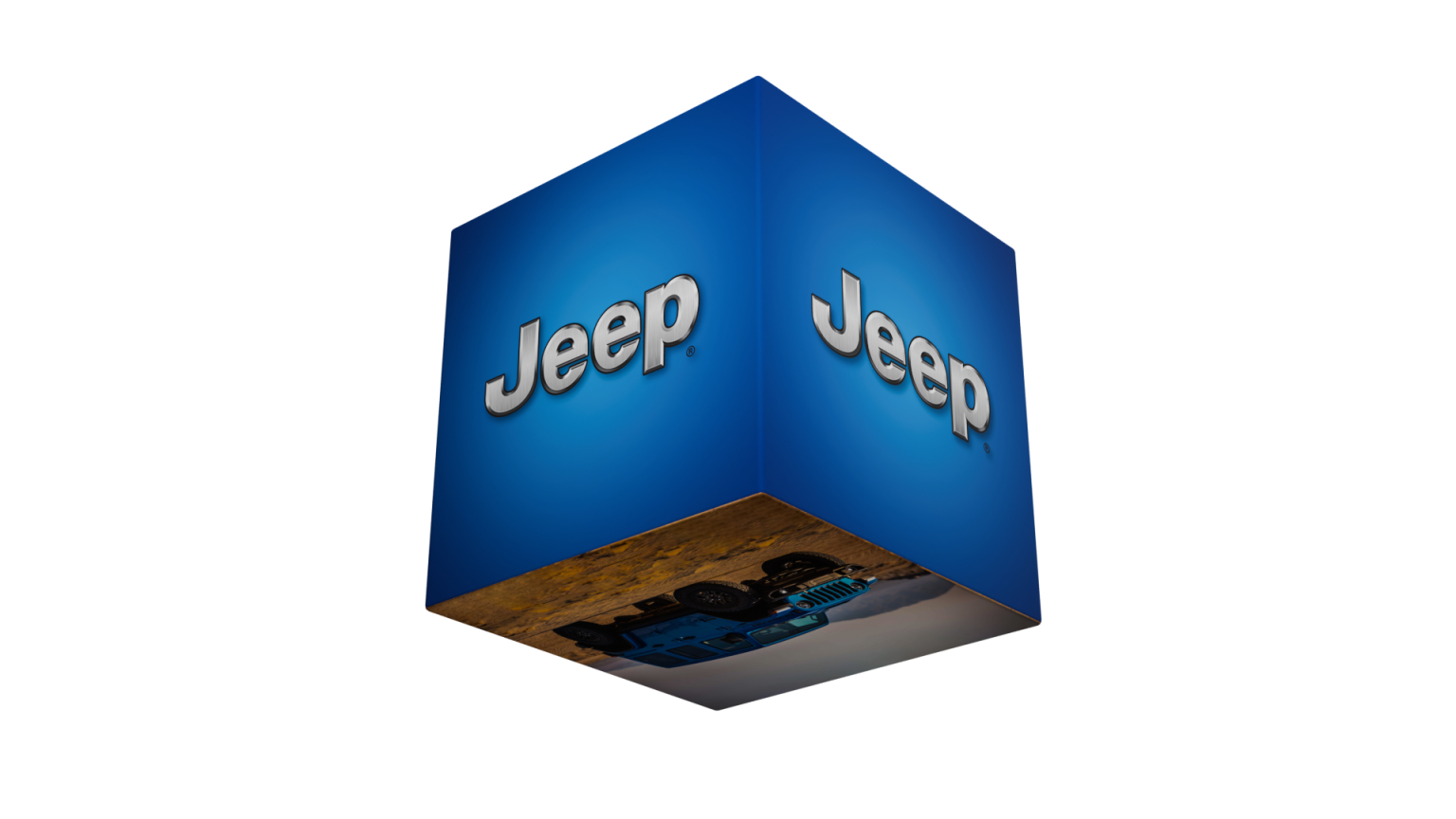 Cube Hanging Sign – Brandstand America