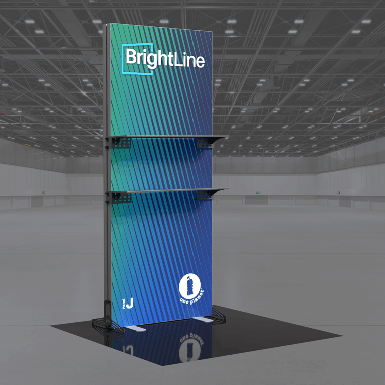 BrightLine J Panel Shelving Kit (96″ H x 39″ W) – Brandstand America